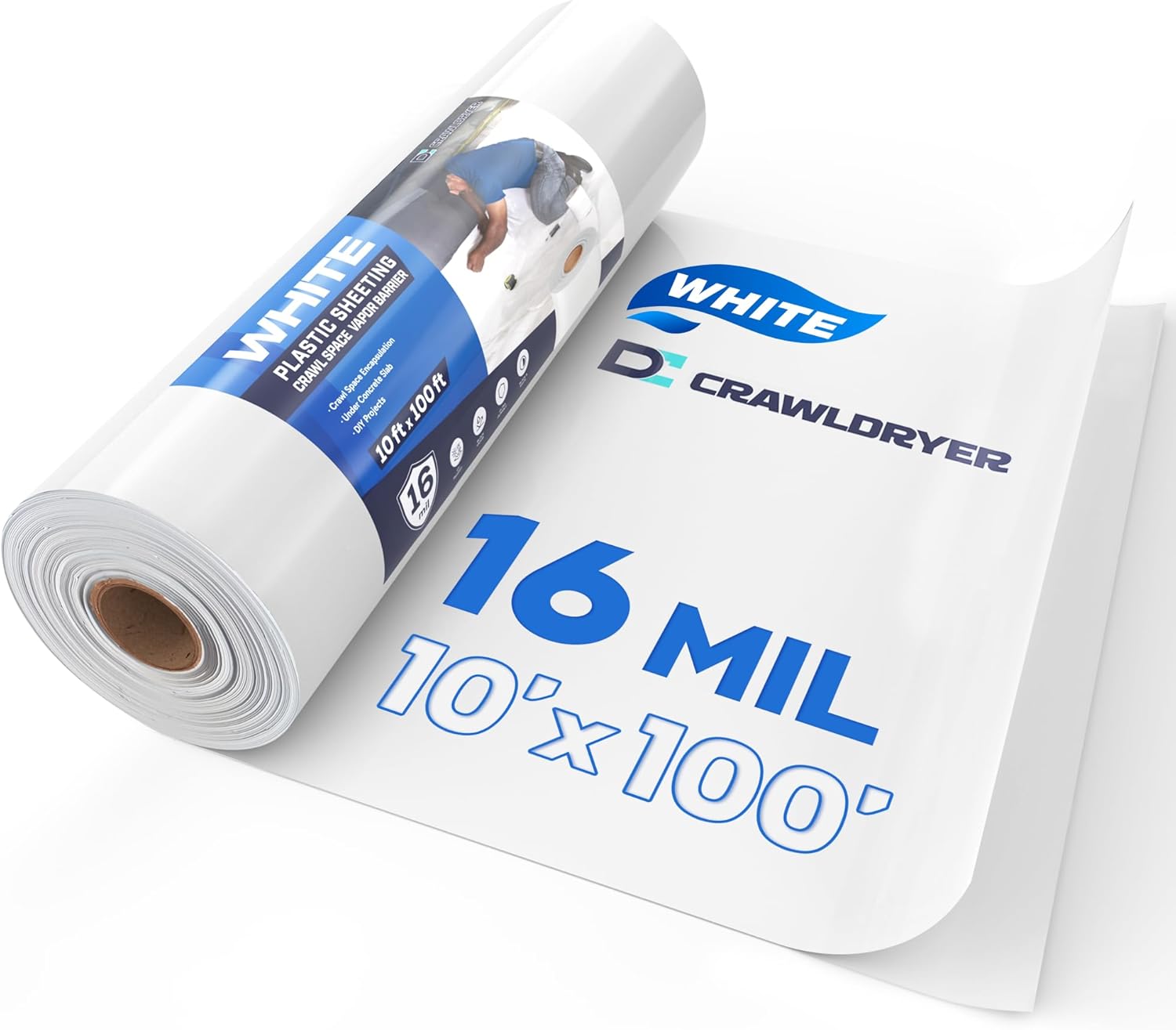 16mil White Crawl Space Vapor Barrier – Crawldryer